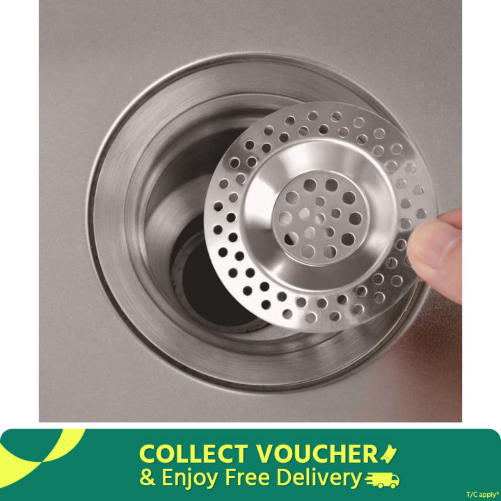 3 inch Kitchen Sink Filter Stainless Steel Mesh Sink Strainer Filter ...