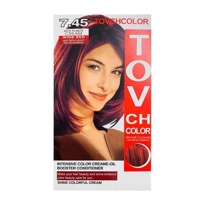 Tov Ch Hair Color Cream Wine Red 7.45 -30x2 ml | Daraz.com.bd
