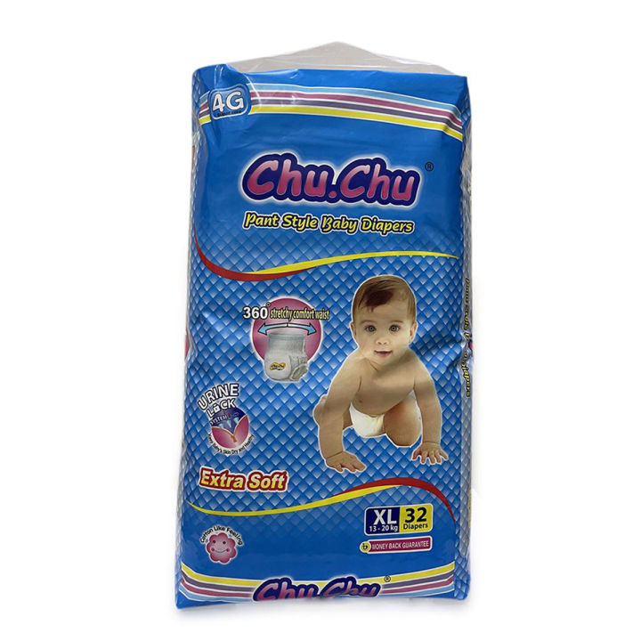 Chu Chu Pants Diaper XL 32 (Baby weight 13-20 kg) | Daraz.com.bd