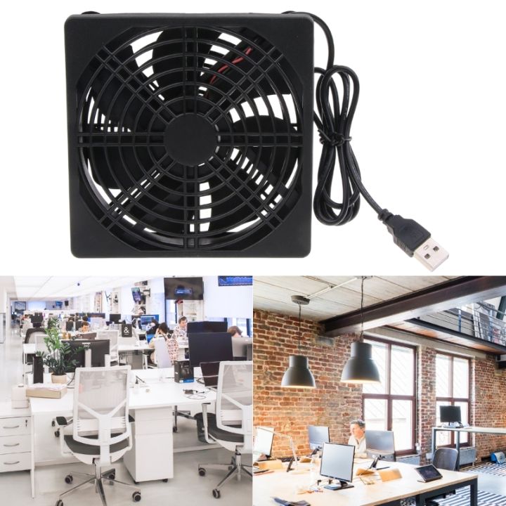 5V USB Powered 120mm Fan 1400PRM Gaming PC Fan 1 Speed Portable Cooling ...