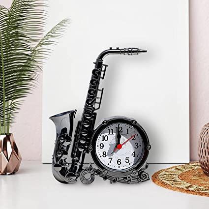 Saxophone Shaped Alarm Clock Creative Desktop Clocks For Household ...