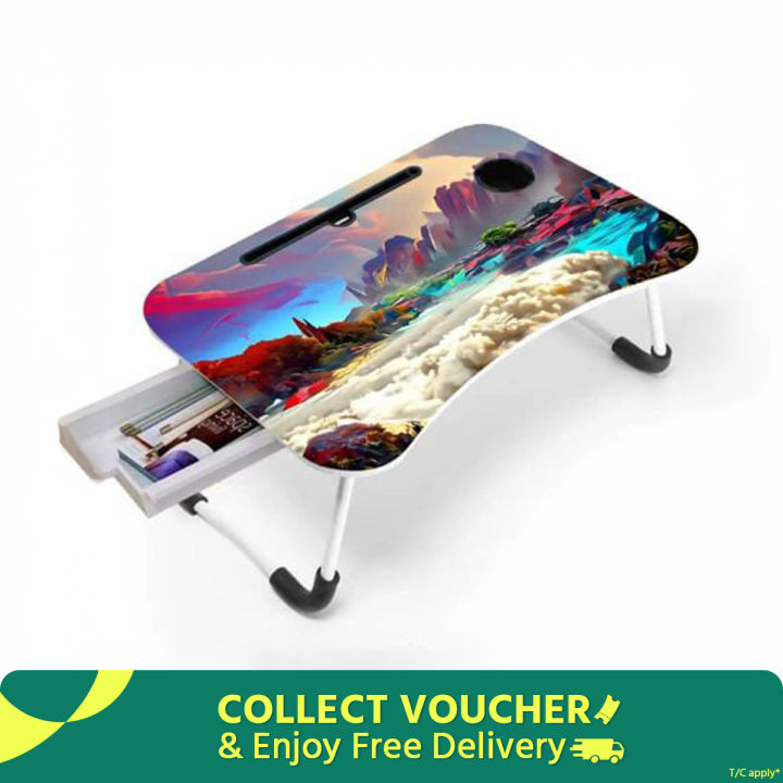 Folding Desk Home Computer Stand Laptop Desk Laptop Table Bed Sofa Tray ...
