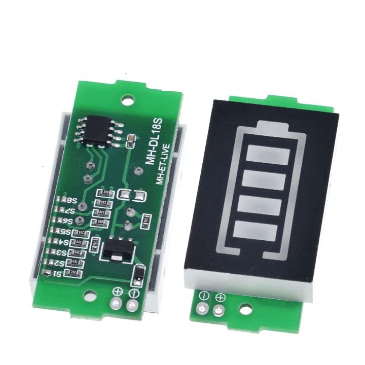 1S to 8S Battery Level Indicator Module Li-ion Battery Level Indicator ...