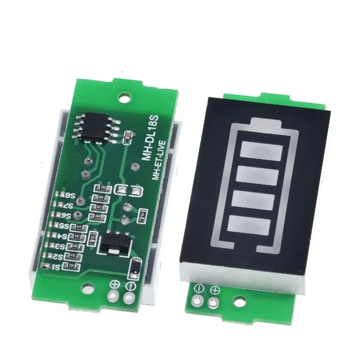 1S to 8S Battery Level Indicator Module Li-ion Battery Level Indicator ...