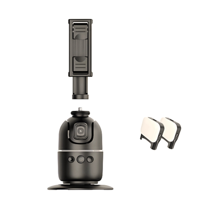 AI Smart Gimbal 360° Rotation Auto Face Tracking Gimbal with Double ...