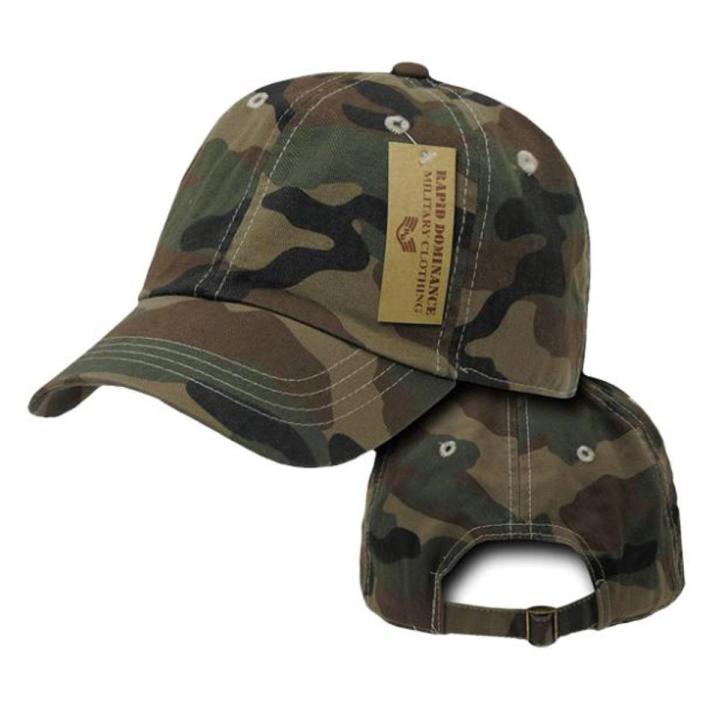 Camo Flat Top BDU Patrol Fatigue Cadet Military Hat With Zipper Fitted ...
