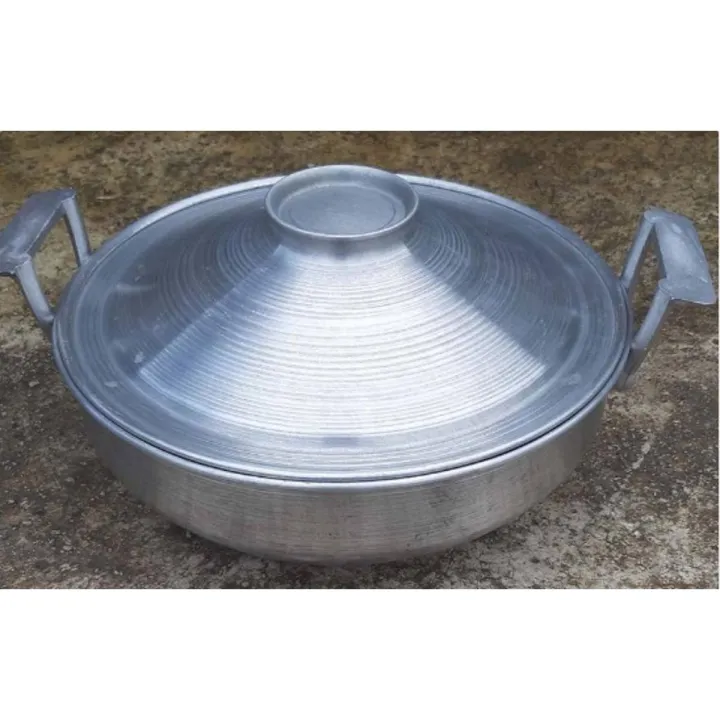 Aluminium Korai With Lid (Pakhi - 10") - Traditional Cooking Pot For ...