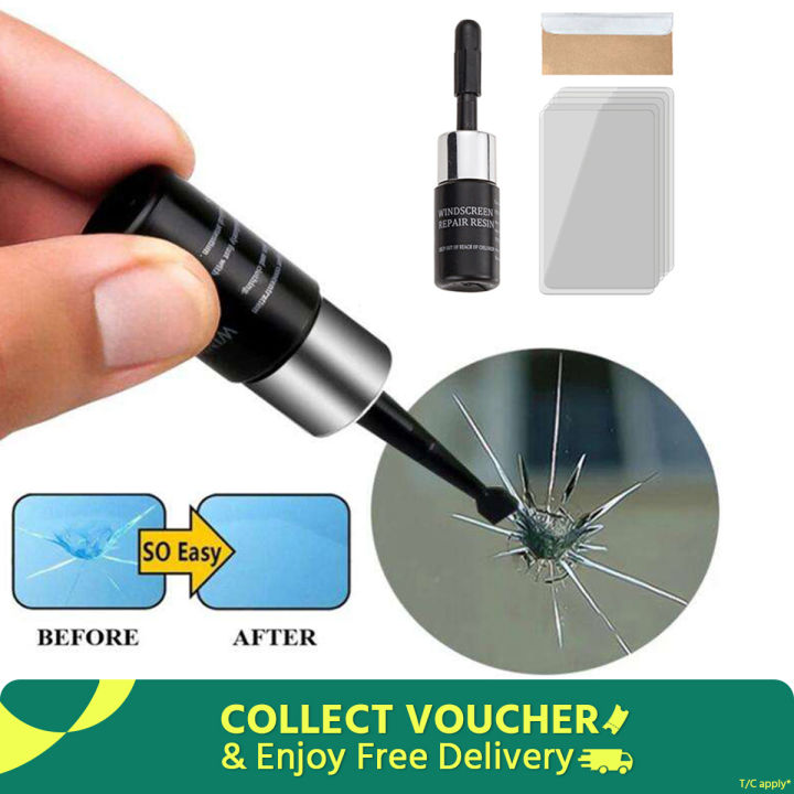 Car Glass Nano Repair Fluid Kit Cracked Car Restore Tool Windshield ...