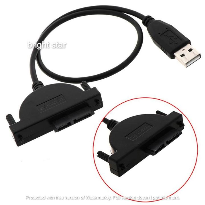 USB 2.0 To Mini Sata Ii 7+6 13Pin Adapter for Laptop Cd/Dvd Rom ...