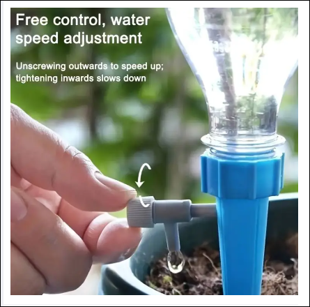 Plant Auto Watering Spike with Control Valve Automatic Irrigation Water ...