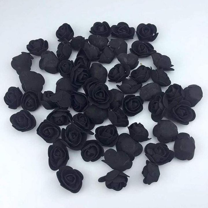 Black PE Foam Rose Head Flower Artificial 10pcs | Daraz.com.bd