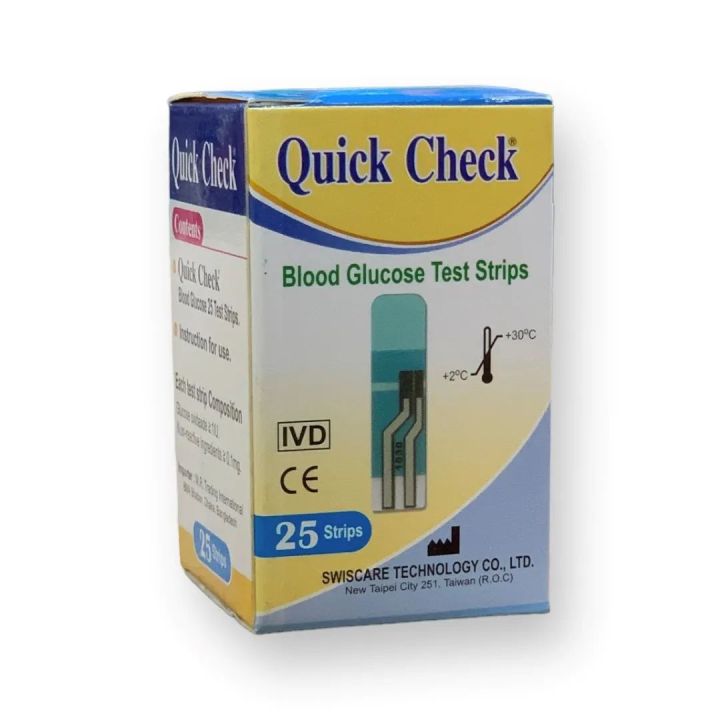 Quick Check Blood Glucose Monitor Test Strips/Diabetics Machine Test ...