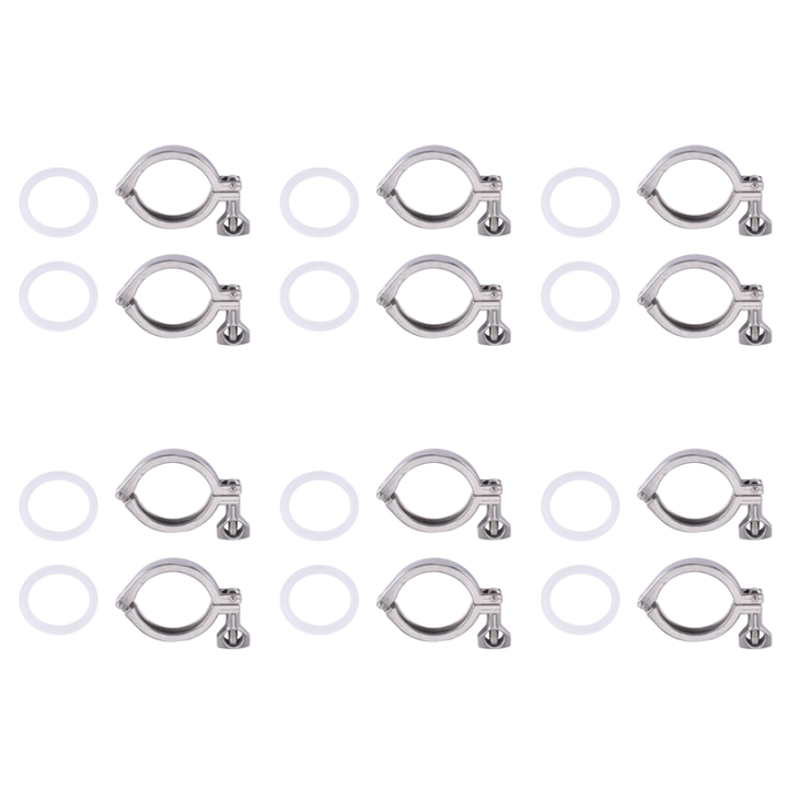 12Pcs Tri-Clamp Steel Single Pin Heavy Duty Tri Clamp with Wing Nut for ...