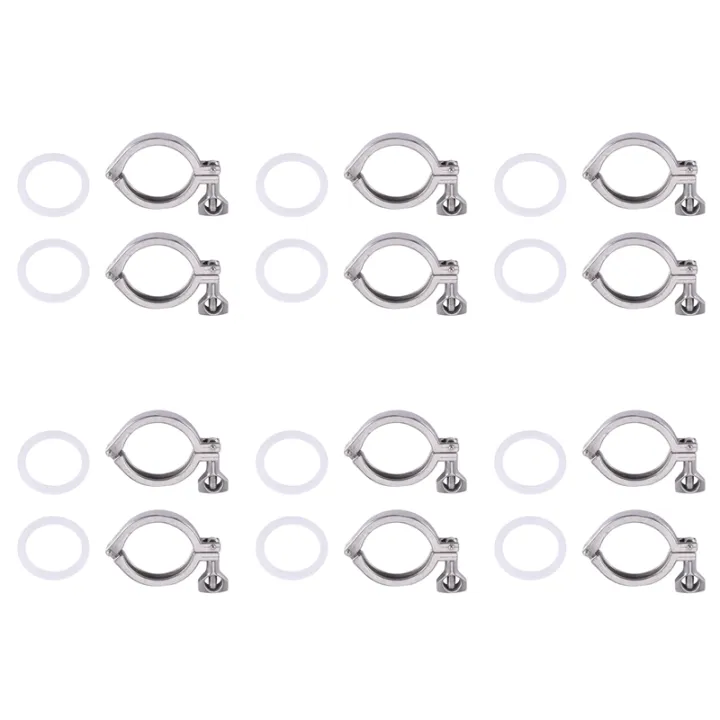 12Pcs Tri-Clamp Steel Single Pin Heavy Duty Tri Clamp with Wing Nut for ...