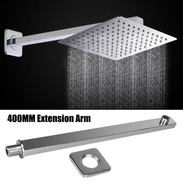 (8")Square Stainless Steel Shower Head&(12") Wall Mounted & Ceiling ...
