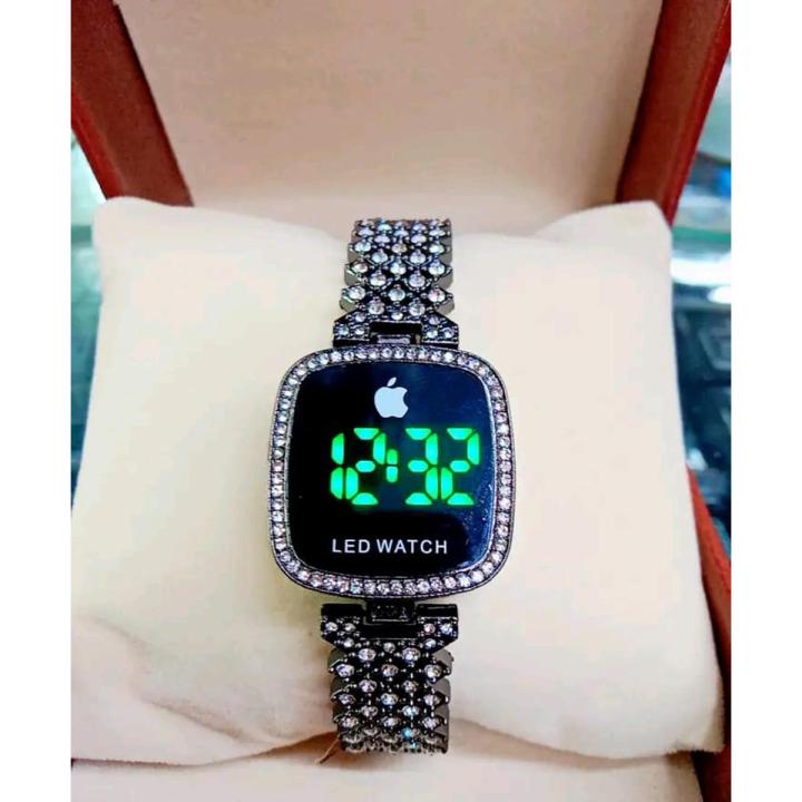 Luxury Stylish Touch Screen Diamond Watch For Ladies | Daraz.com.bd