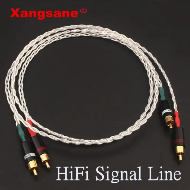 【The-Best】 Xangsane 6N OCC silver-plated rca cable hifi audio cable PTF ...
