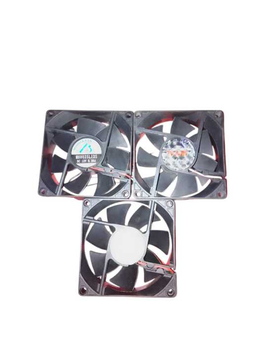 3 ps Cooling Fan gole 3"Inch 12V Cooling Fan 3" Inch 12V 80×80×25 mm ...