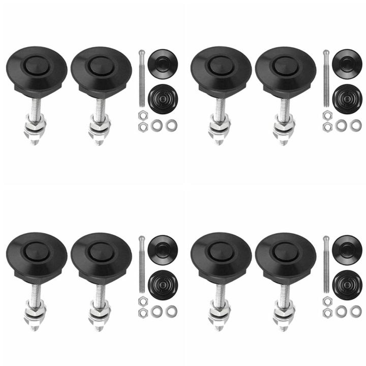 8 PCS Push Button Quick Release Hood Bonnet Pins Lock Clip Car Bumper ...