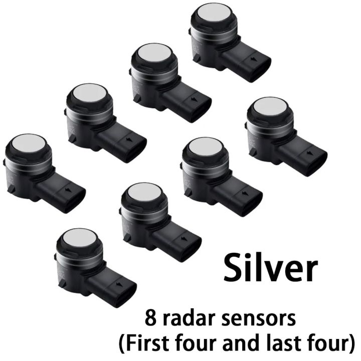 Silver (8 pcs)-ZJCGO OEM Original Car Parking Sensor Assistance Backup ...