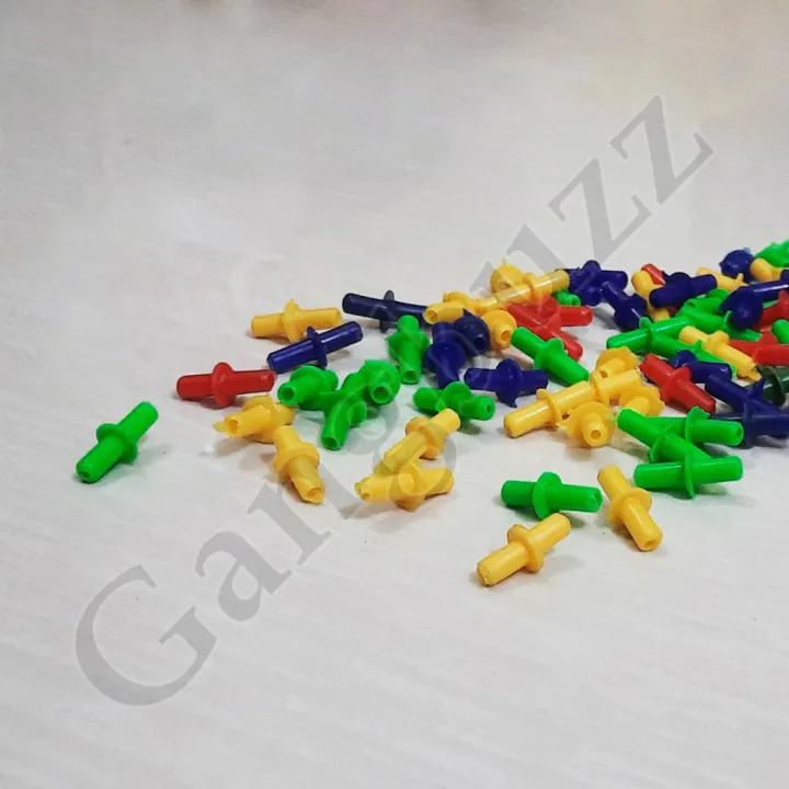 Aquarium Air Line Connector - 10 to 100 Pieces - 2-Way I-Shape Colorful ...