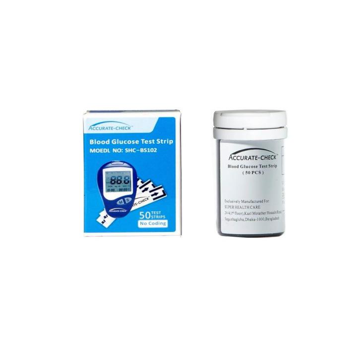 Accurate Check Test strips 50 pcs strip | Daraz.com.bd