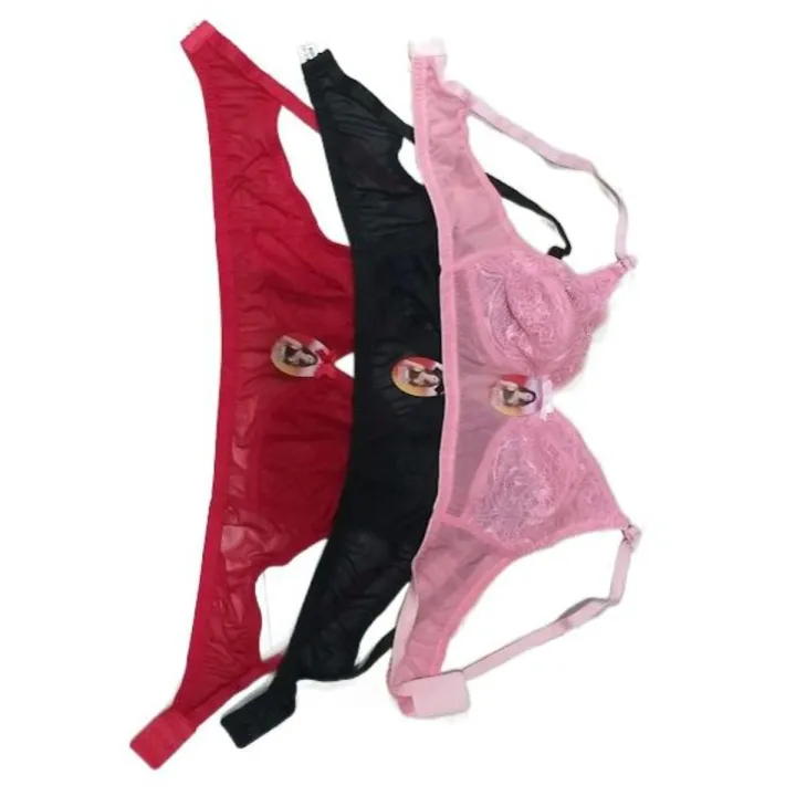 Premium Quality - 3 Piece Girls & Women wear AC net+genji bra ...