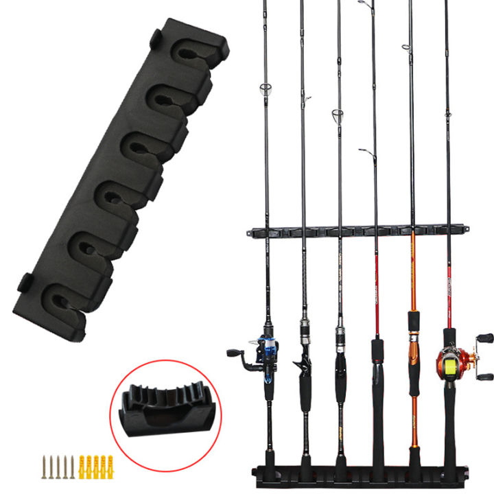 Fishing Rod Holder 6 Rod Rack Vertical Rod Rack Wall Mount Modular ...