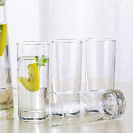 Cristal Clear Drinking water Glass /Round kach Glass (6 pieces) Set ...