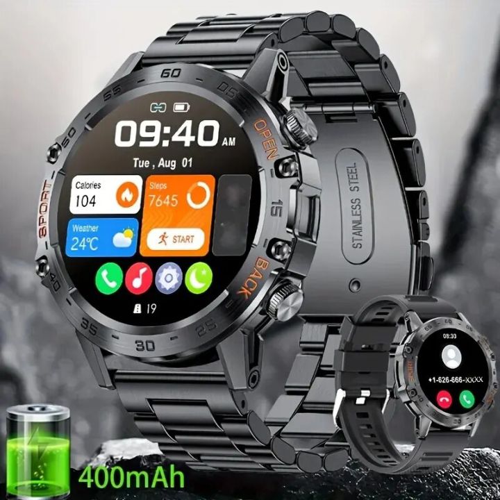 LIGE Smartwatch For Men 400 MAh Bluetooth Call Customized Watch Faces ...