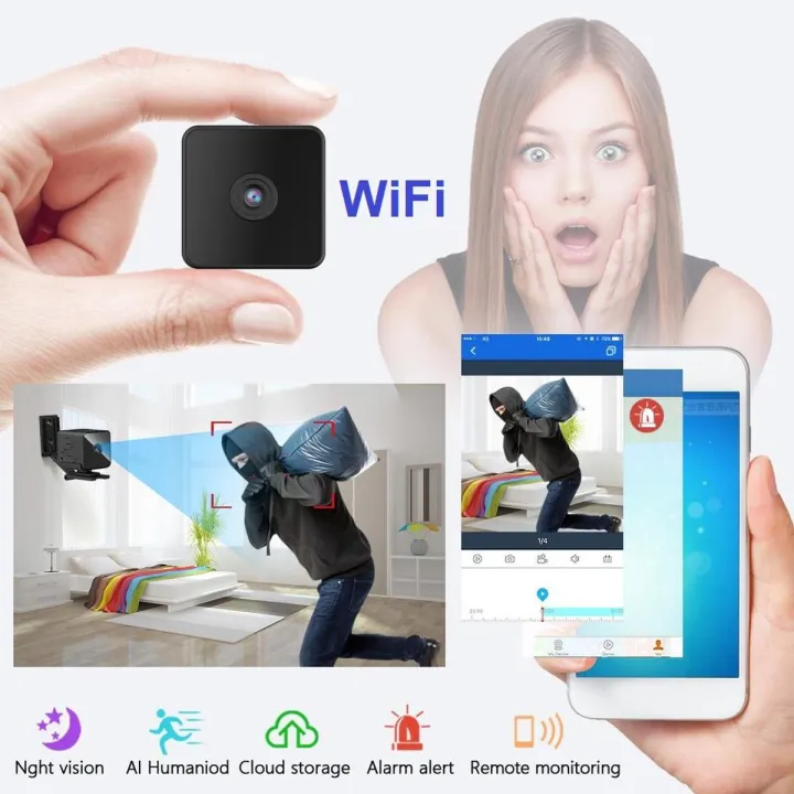 V380 Battery Backup IP Camera with Night Vision Portable Security CCTV ...