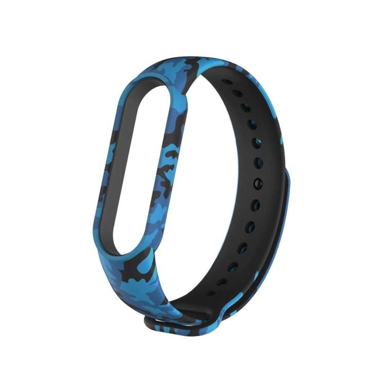 Mi Band 6 Replacement Camo Silicone Wrist Strap For Smartwatch - Smart ...