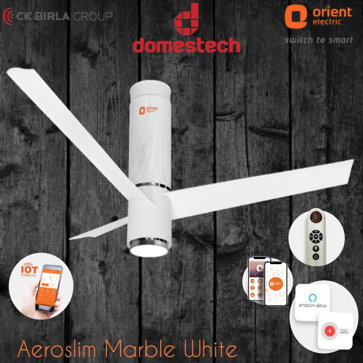 Orient Aeroslim BLDC Motor 48" Smart Inverter Ceiling Fan with IOT ...