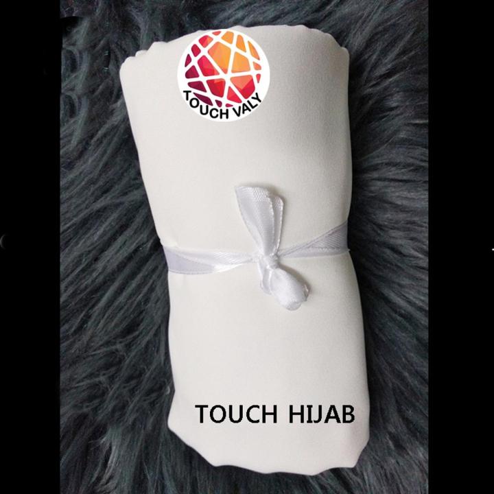 Premium Quality Hijab Diamond Georgette WHITE Colour Soft Summer ...