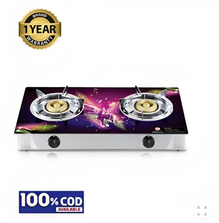 RFL Double Glass Gas Stove Princess LPG | Daraz.com.bd