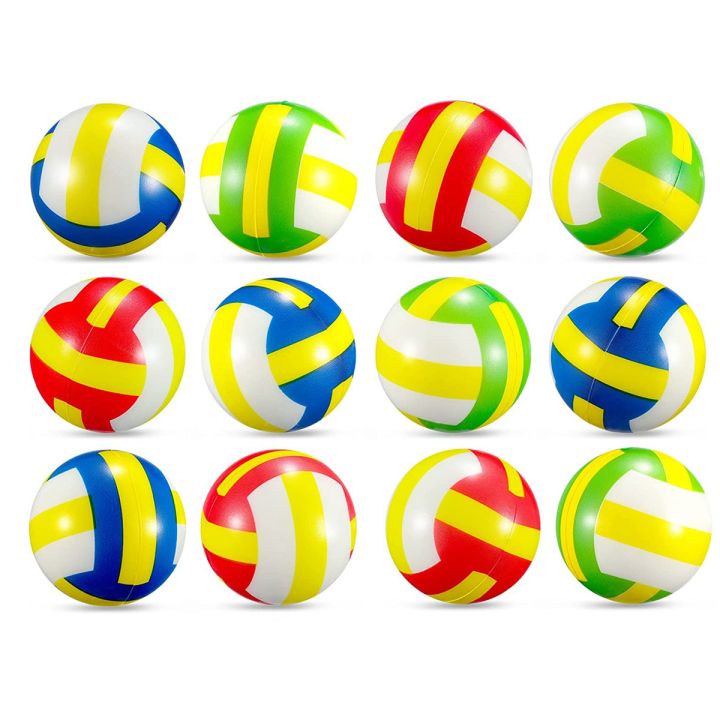 12 Pcs Mini Volleyball Stress Balls Foam Sports Relief Stress Ball Soft ...