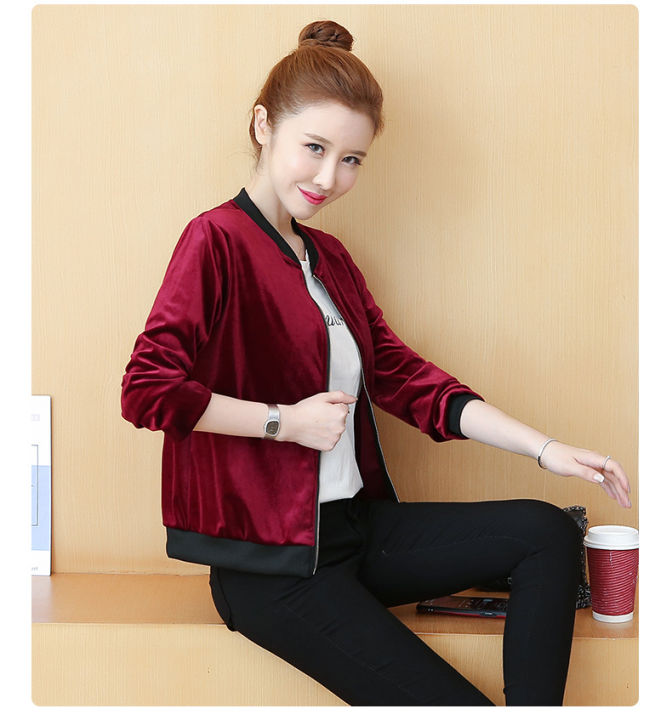 winter collection ladies jacket China Fabric Velvet Jacket Coat ...