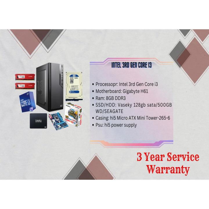 Desktop Computer Intel 3rd Gen Core i3 | Daraz.com.bd