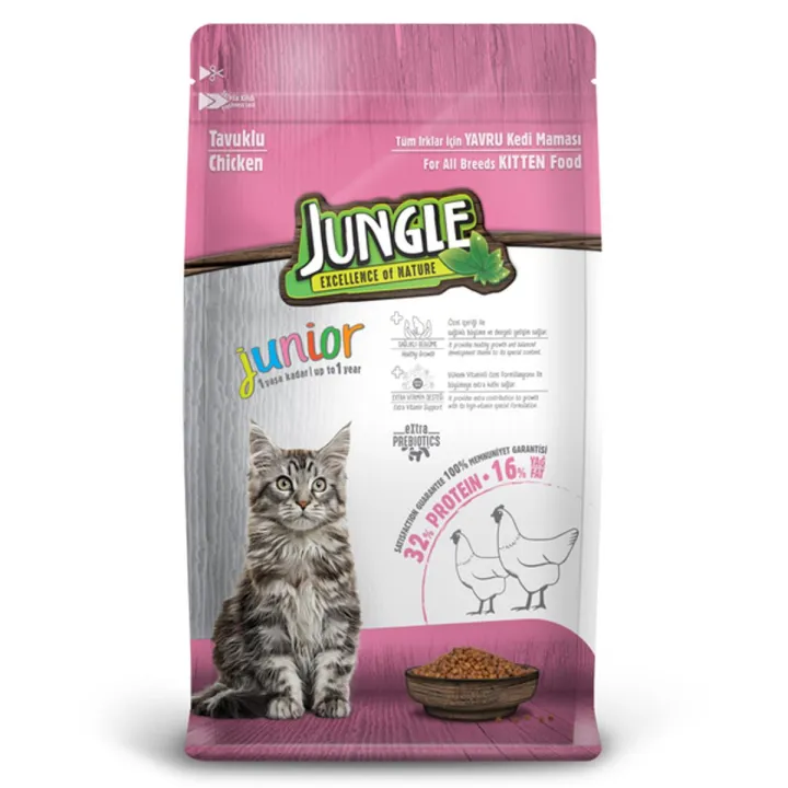 Jungle Kitten Chicken Complete & Balanced Nutrition for Your Pets 500g ...