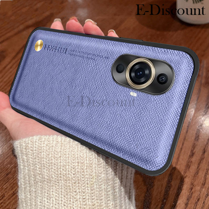 New Phone Case For Huawei Nova 12S Nova 11 Cover Leather Cross Grain ...