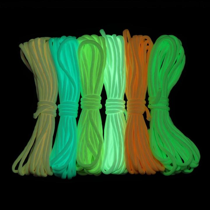 5 meter/Lot (16.4 Feet) 2mm Luminous Rope Glowing Paracord String Rope ...