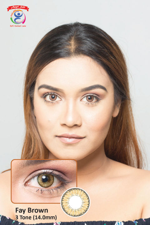 Angel Soft Fay Brown Contact Lens Angel Soft Color Contact Lenses & Kit ...