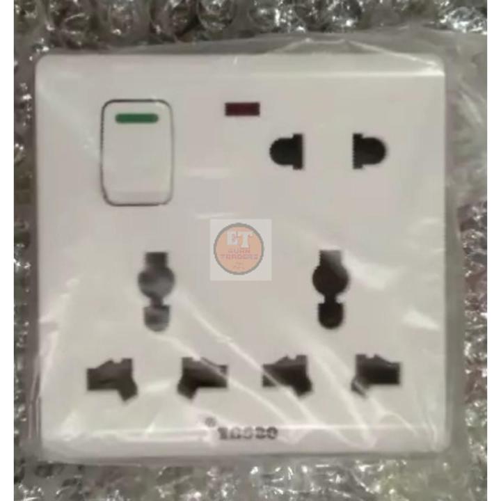 Electric 8 Pin Wall Multi Socket With indicator | Daraz.com.bd