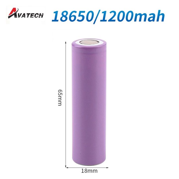 Avatech 18650 Lithium-ion Rechargeable Battery 3.7V 1200mAh -Multi colour | Daraz.com.bd