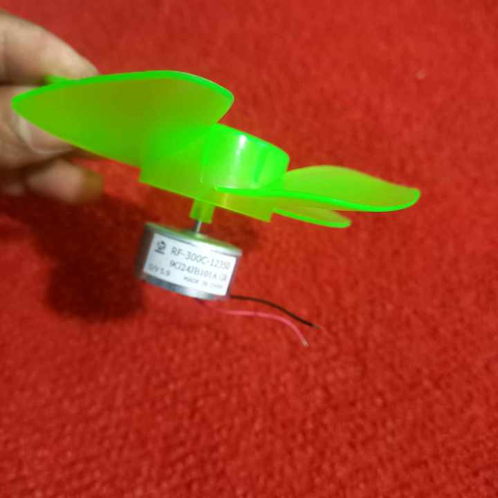 4 Blade Fan With 310 Small Micro Motor 310 DC 3.7V 4V 1000RPM For Toy ...
