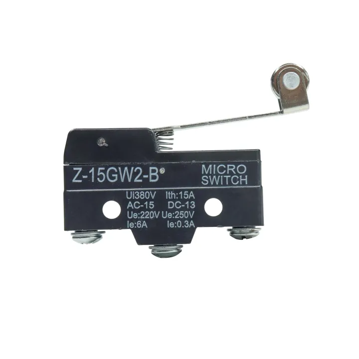 Roller Lever Limit Switch Z-15GW2-B 15A 250V Panel Mount Long Hinge Roller Lever Micro Switch ...