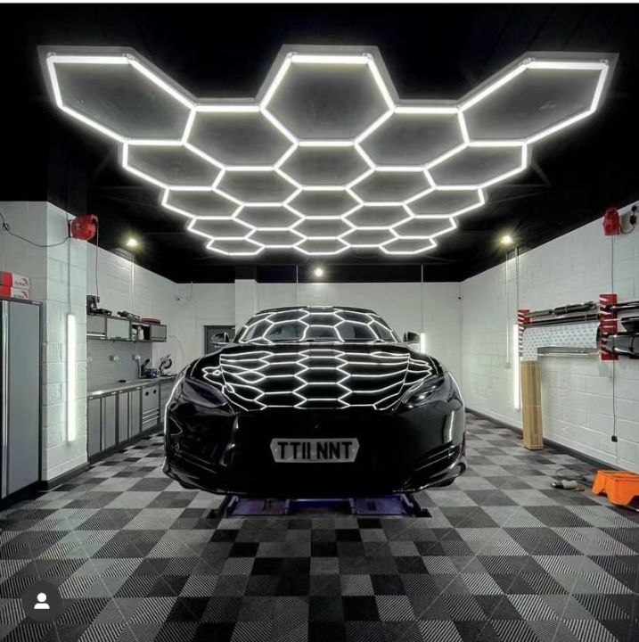 Honeycomb Detailing Light Bar Hexagrid Lighting for Car Wash Station ...