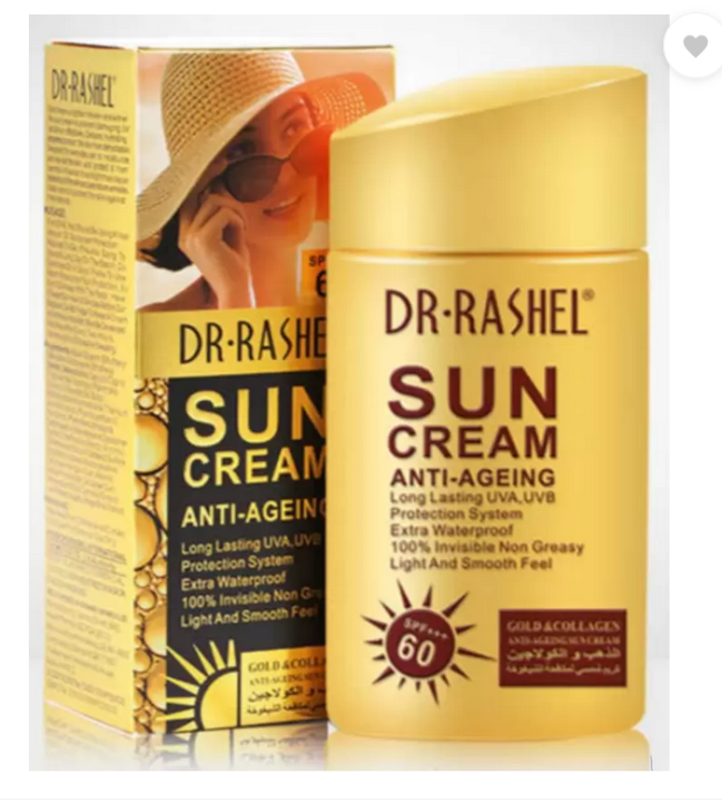 Dr. Rashel Sunscreen - SPF 60 SUN CREAM ANTI AGENING LONG LASTING (80 g ...