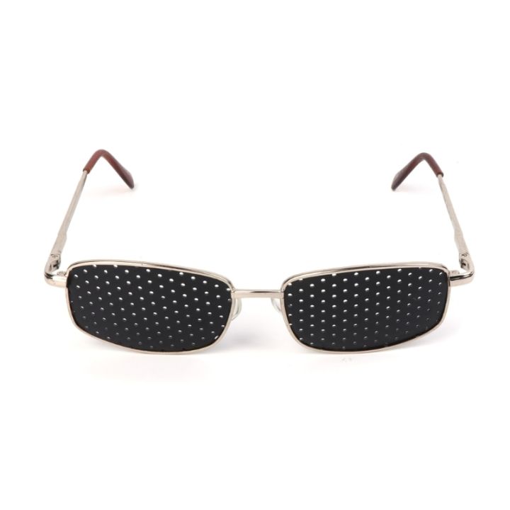 Metal Pinhole Glasses Exercise Eyewear Eyesight Improvement Vision