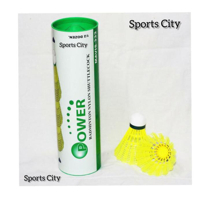 Power Shuttlecock Nylon 1 Dozen Yellow -Product of Taiwan | Daraz.com.bd